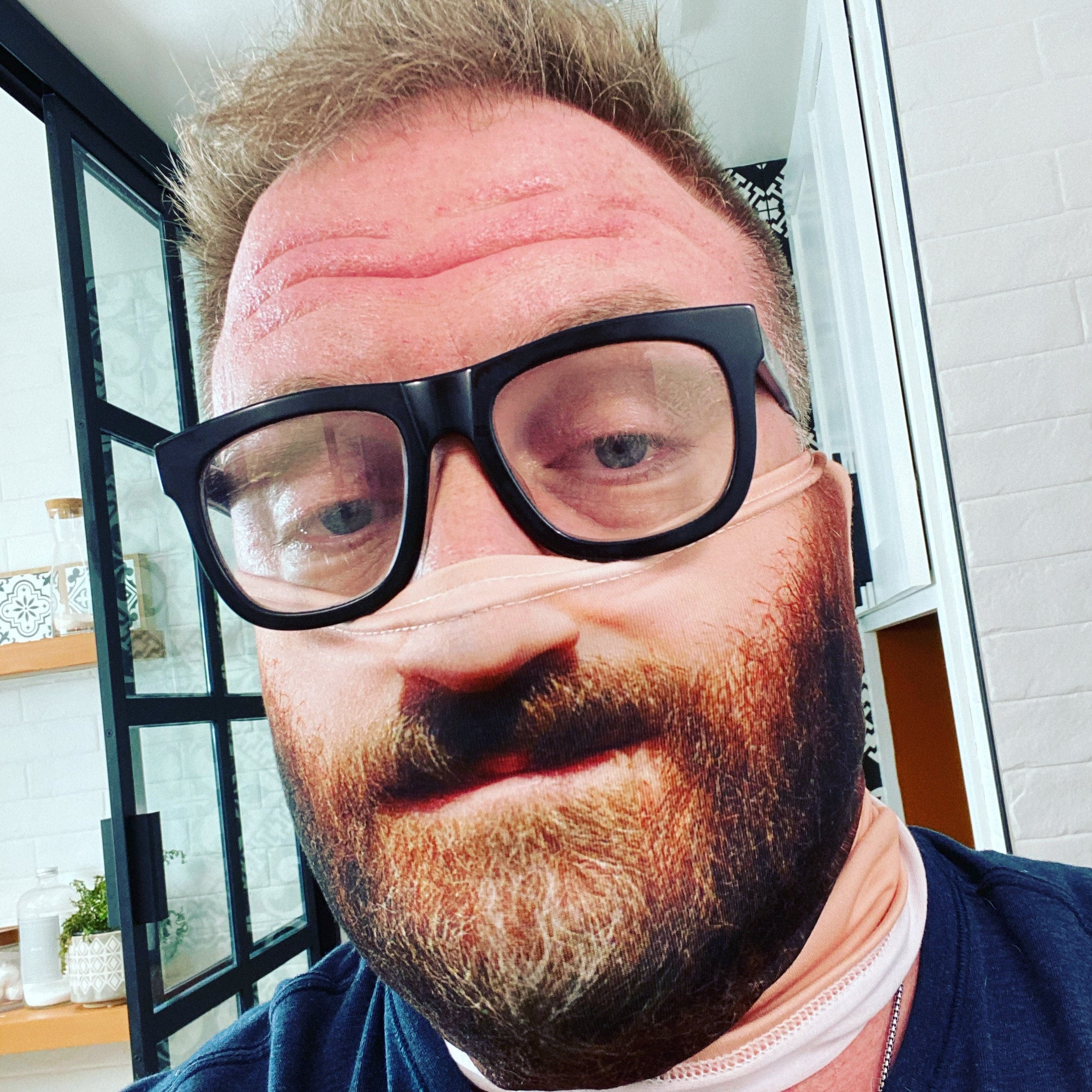 Neck Gaiter for Men or Women Beard Washable Face Mask Facemask Neck ...