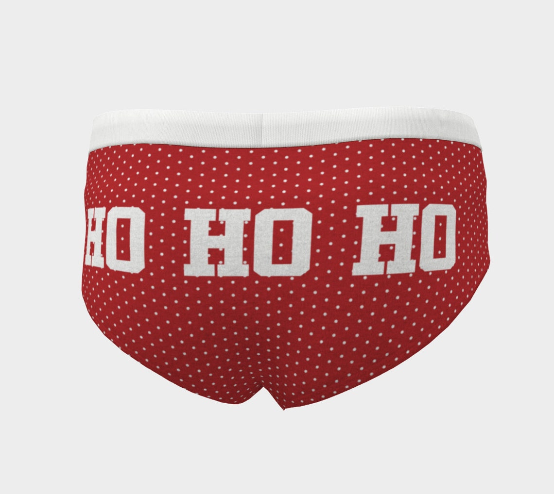 Santa Ho Ho Ho Christmas Underwear Briefs Panties - Etsy