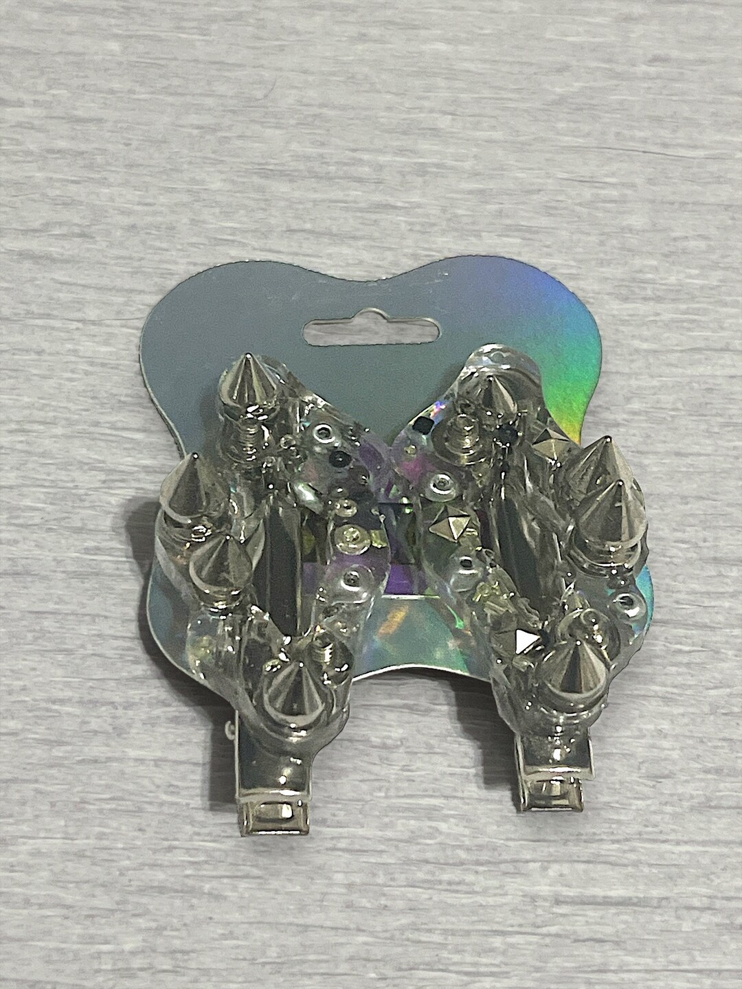 Spikes Screws and Studs Resin Hair Clips Set Y2K Cybercore Aesthetic - Etsy