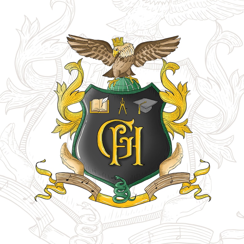 Custom Family Crest | Coat of Arms | Wedding Crest | Emblem | DIGITAL ...