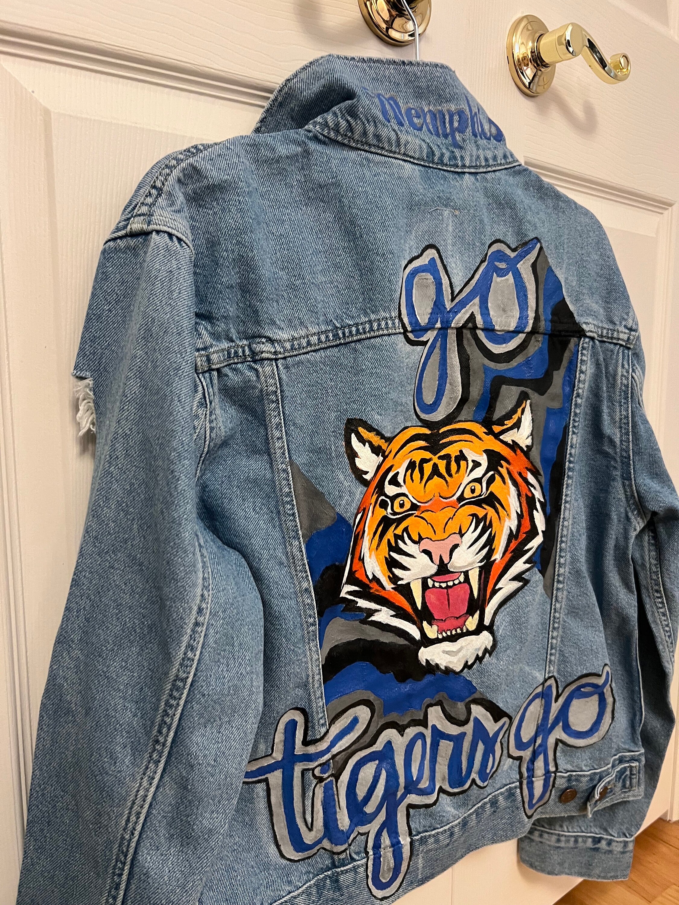 Custom College Sports Denim Jacket - Etsy
