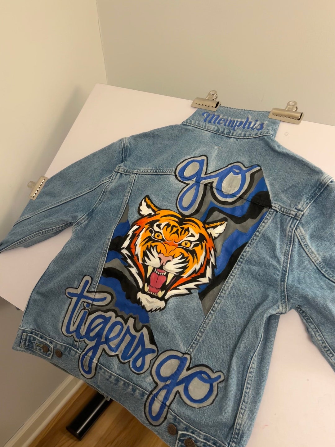 Custom College Sports Denim Jacket - Etsy