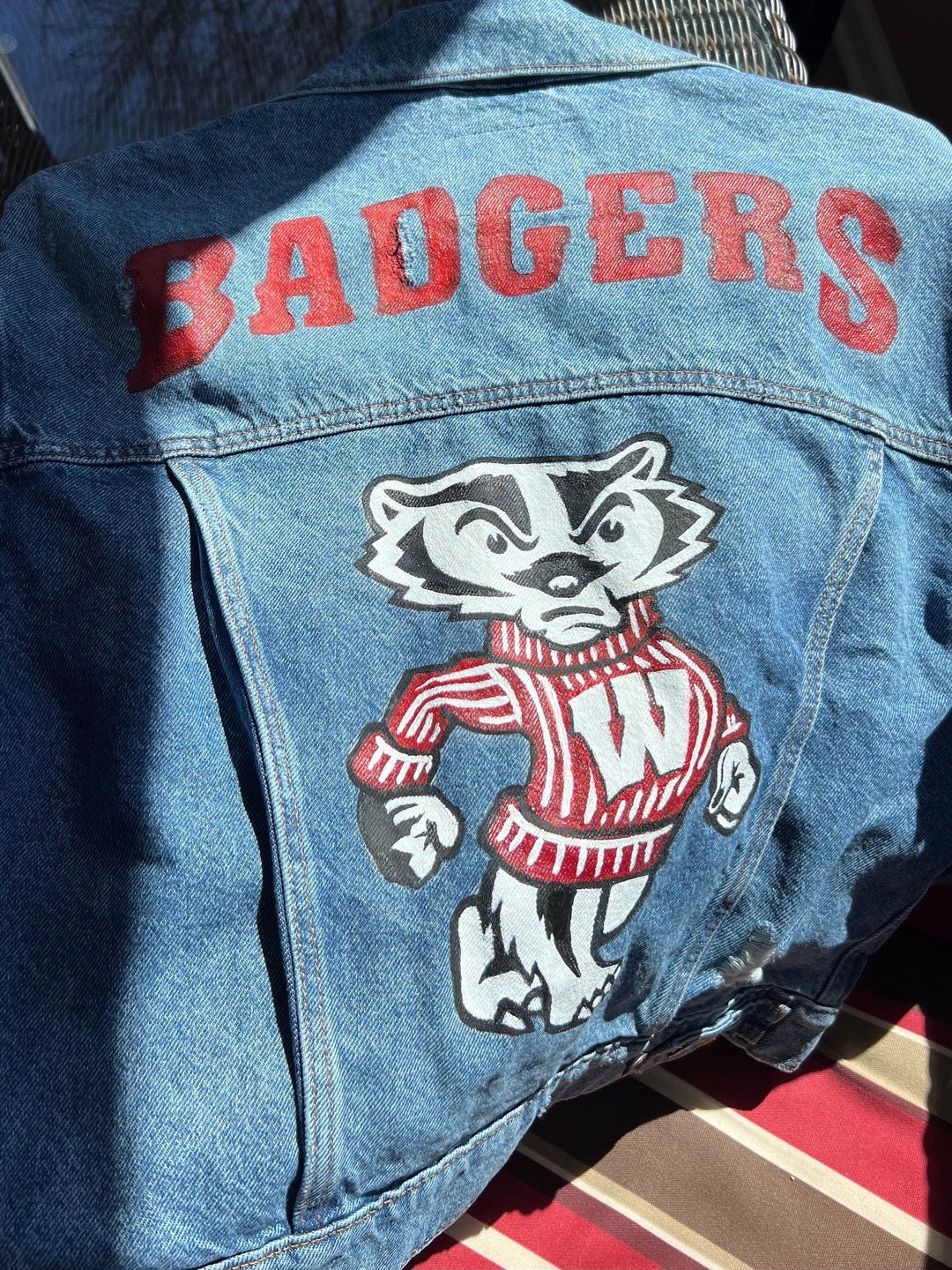 Custom Sports Team Denim Jacket - Etsy