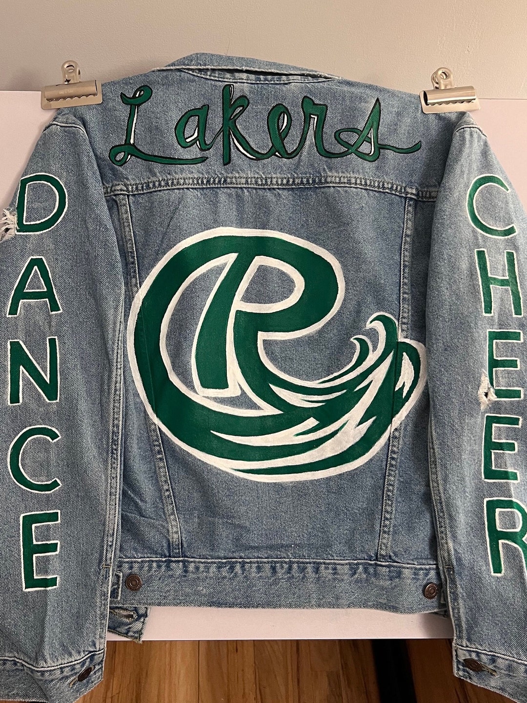 Custom Cheer Denim Jacket - Etsy