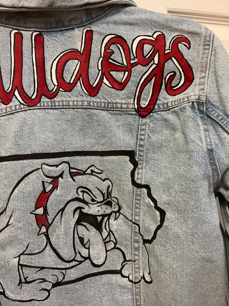 Custom Sports Team Denim Jacket - Etsy