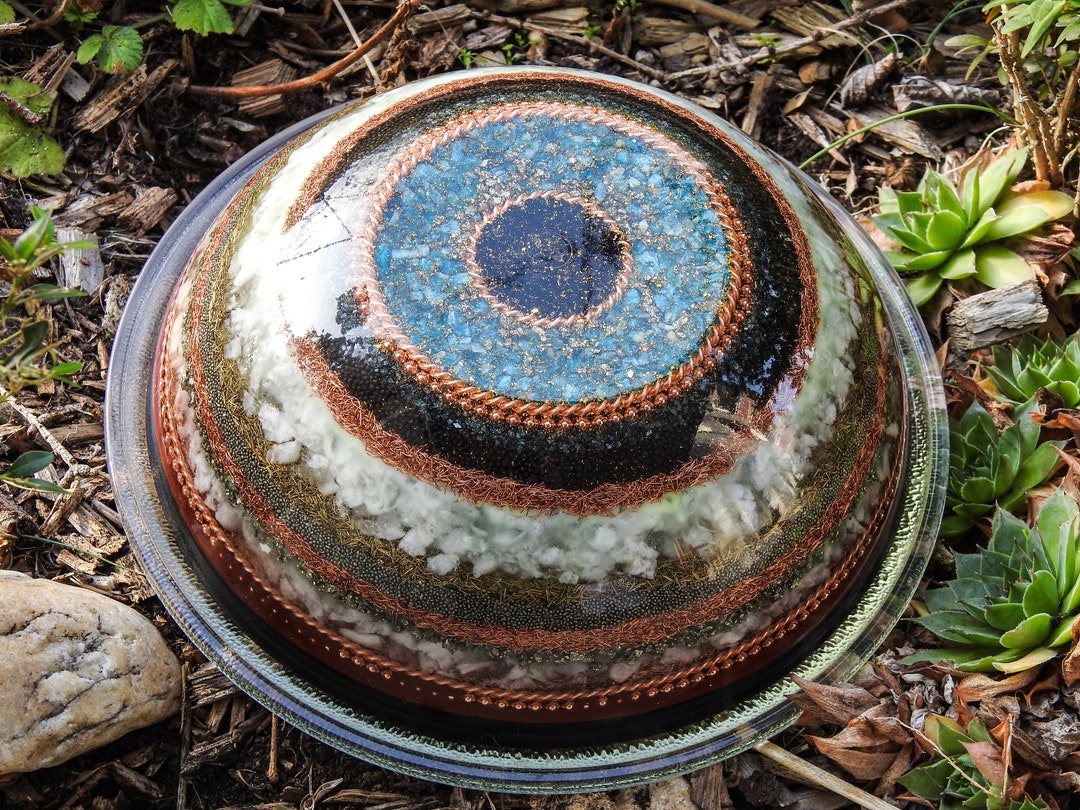 Powerful Magnetic Orgonite Dome | Ø22cm | 5.5kg | With Circular Magnet ...