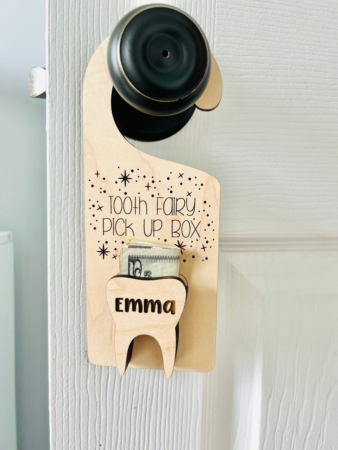 Kids Tooth Fairy Box | Door Hanger & Tooth Holder | Fun Solution for ...