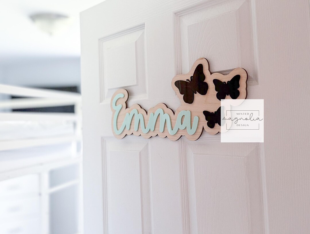 Personalized Kids Door Name Sign for Bedroom, Nursery or Playroom - Etsy