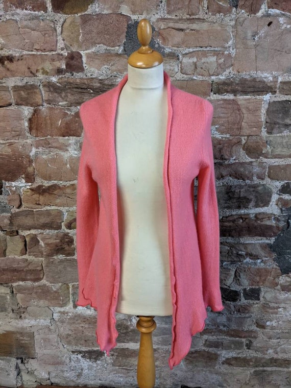 PURE Collection 100% Pure Cashmere Waterfall Cardigan… - Gem