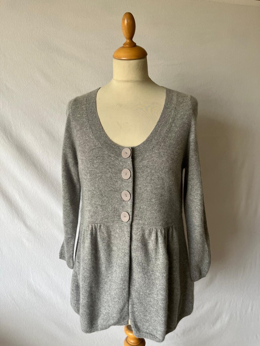 M&S Autograph 100% Pure Cashmere Scoop Neck Cardigan. FREE UK POST - Etsy