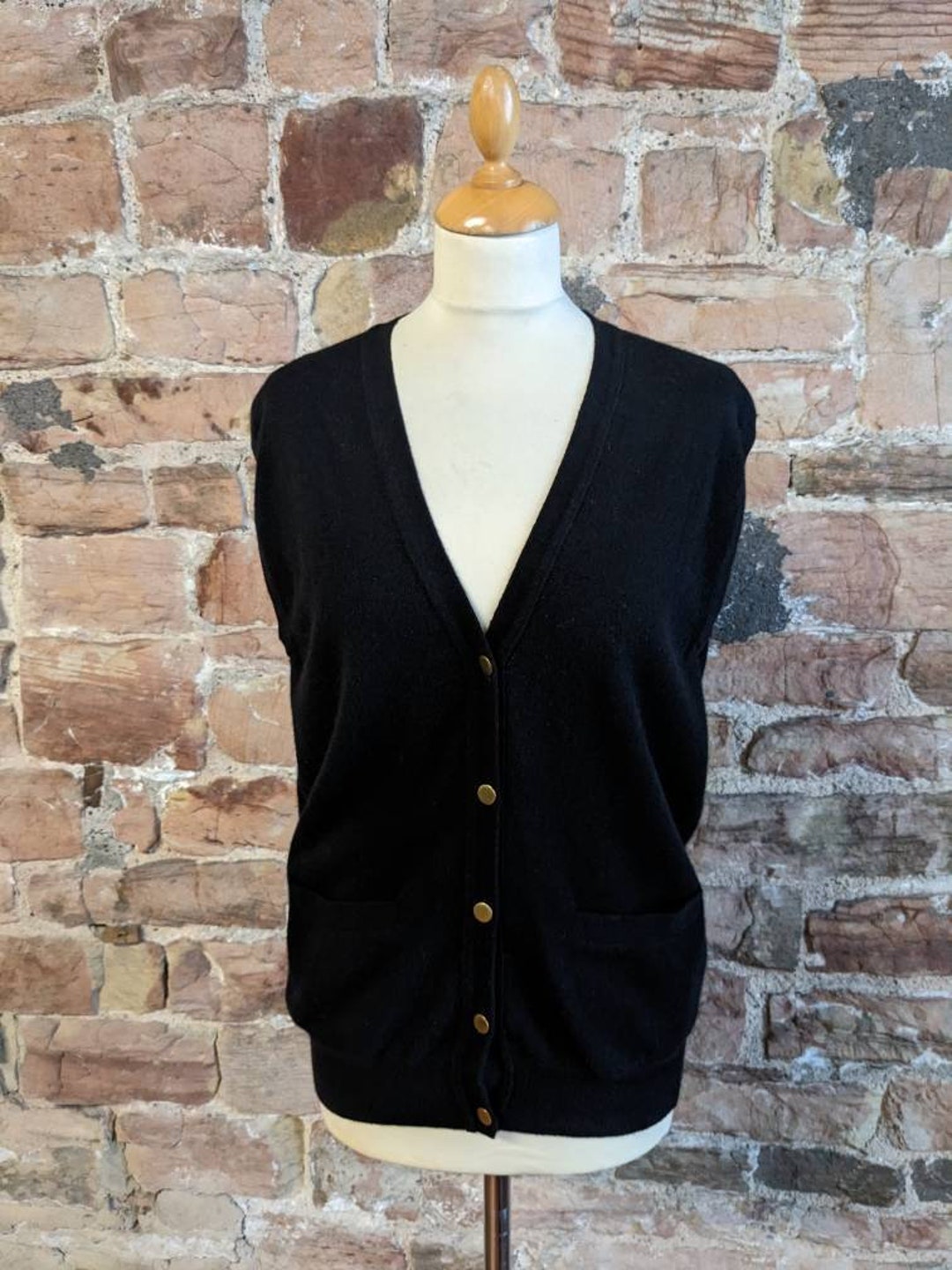The Cashmere Centre 100% Pure Cashmere Sleeveless Cardigan. FREE UK ...