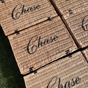 Branded Wicker Hamper With Logo, Personalised Bespoke Corporate PR Gift ...