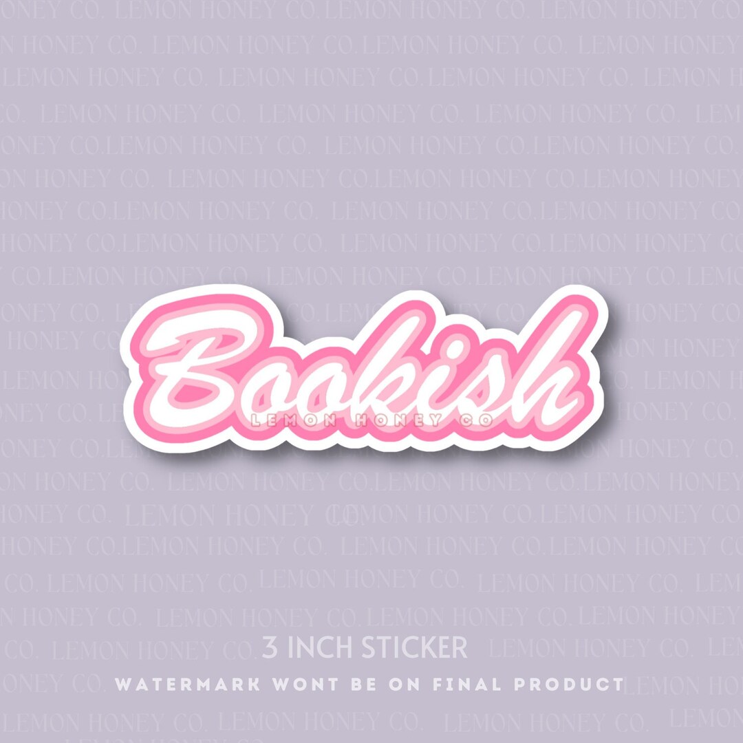 Pink Bookish | Bookish Sticker Decal | Holographic Cute Reading Book ...