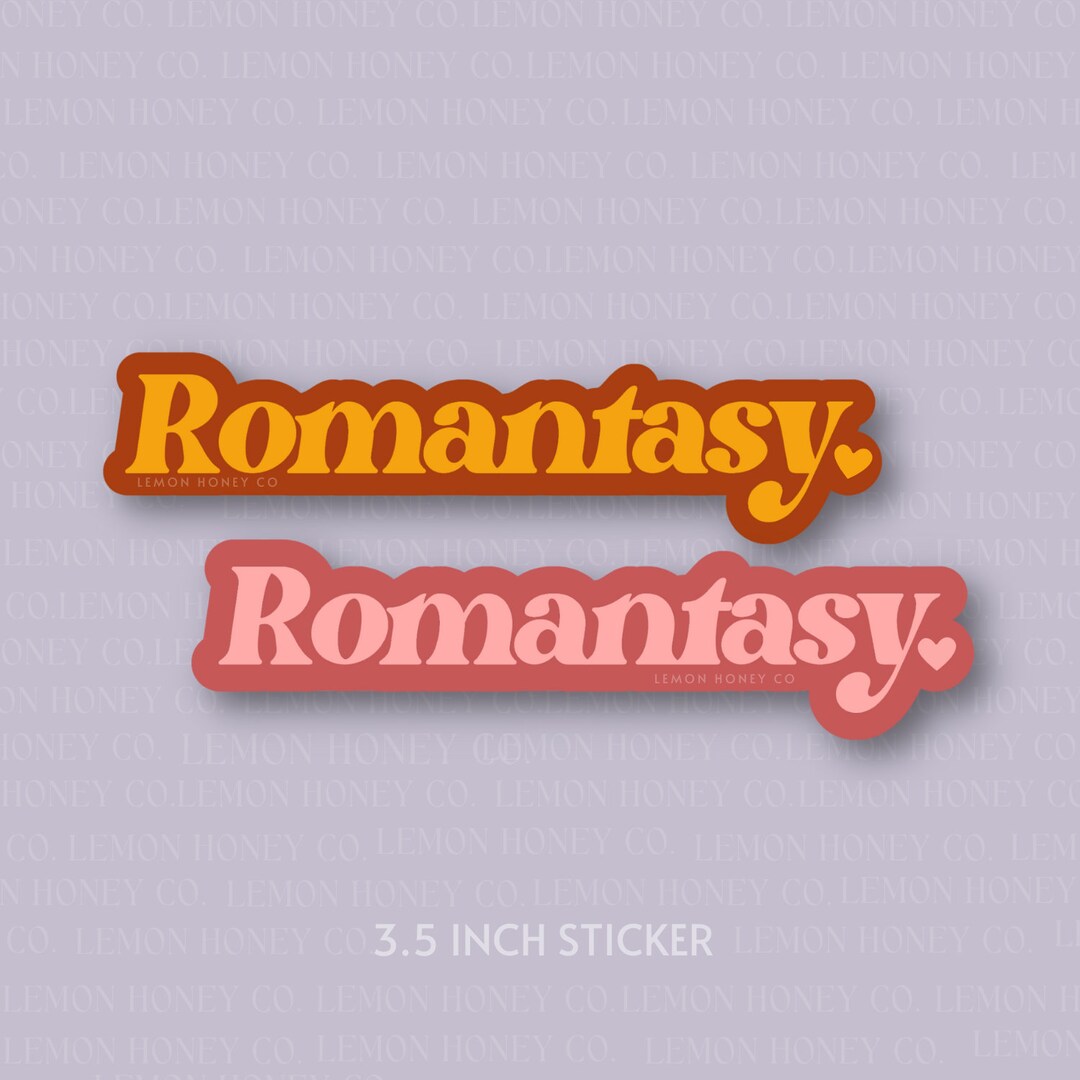 Romantasy Bookish Sticker Decal Holographic Cute Reading - Etsy