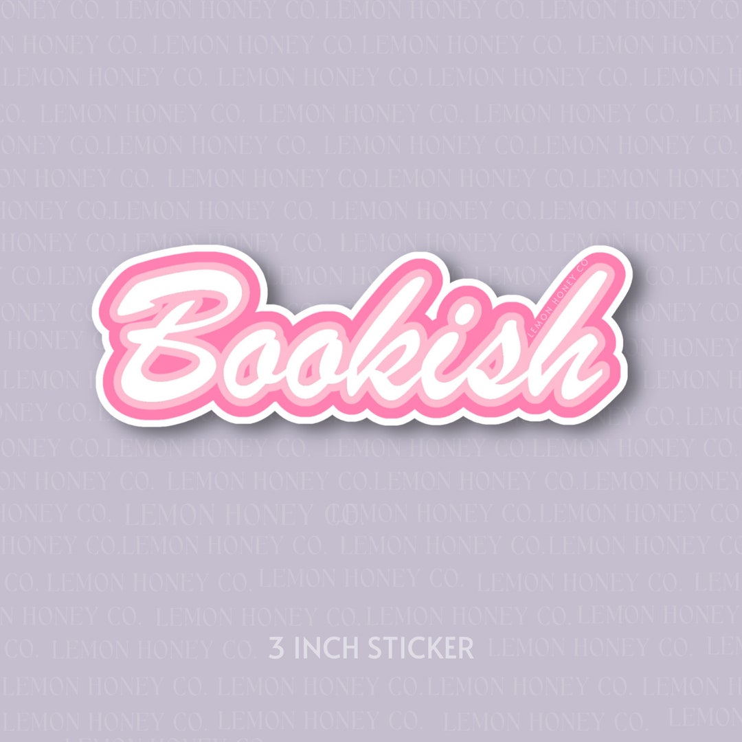 Pink Bookish Bookish Sticker Decal Holographic Cute - Etsy