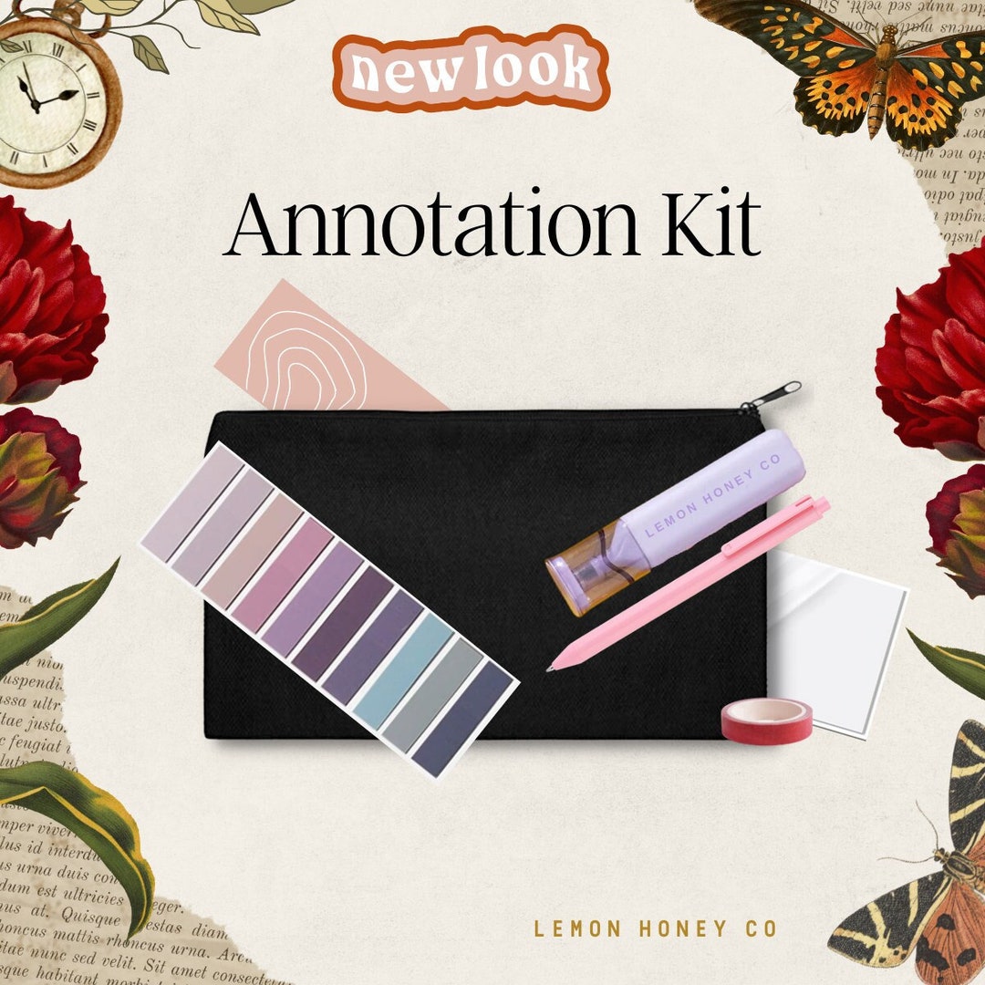 Book Annotation Kit | NEW Updated Annotating Supplies | Booktok ...