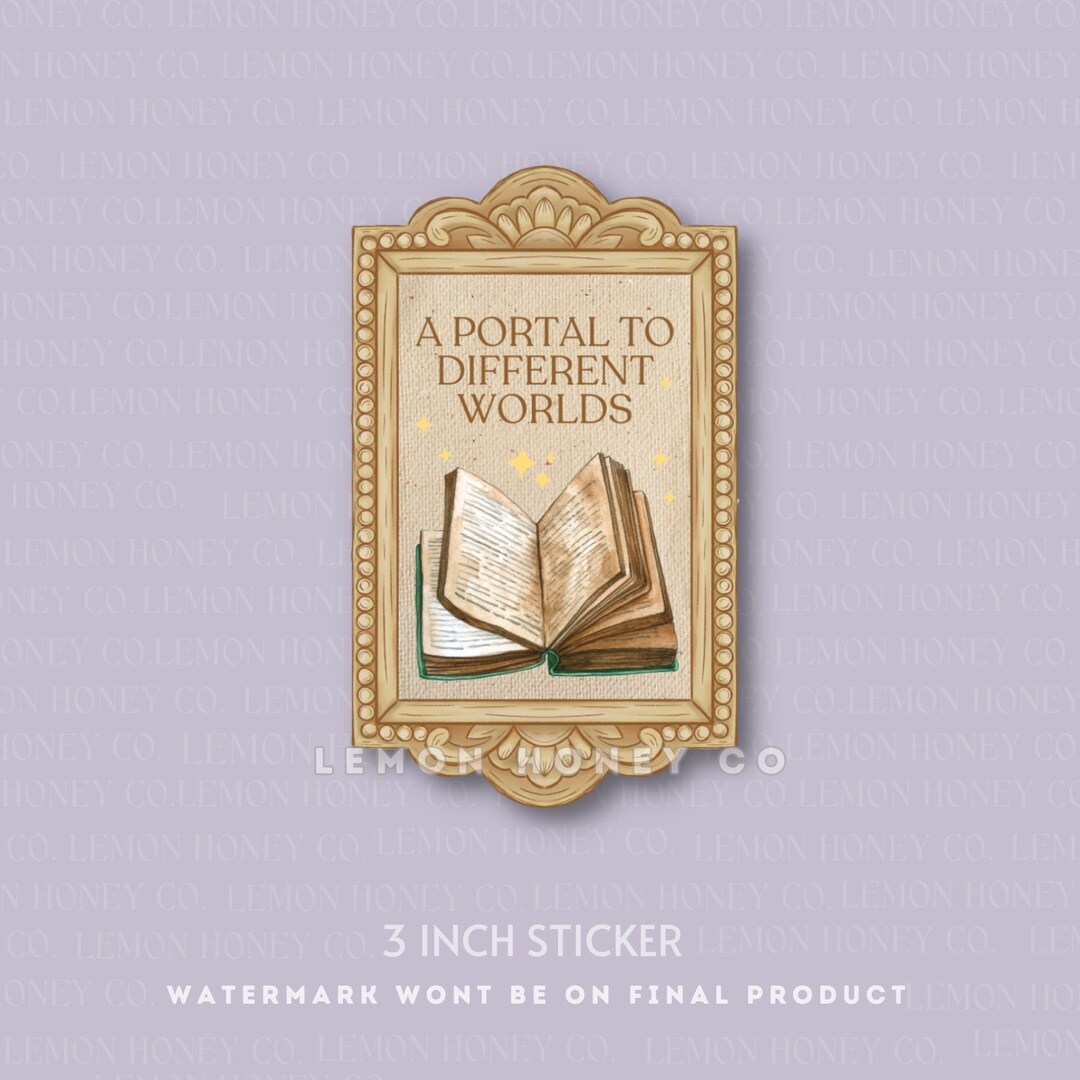 Reading Portal Sticker | Vinyl Sticker | Bookish Sticker Decal ...