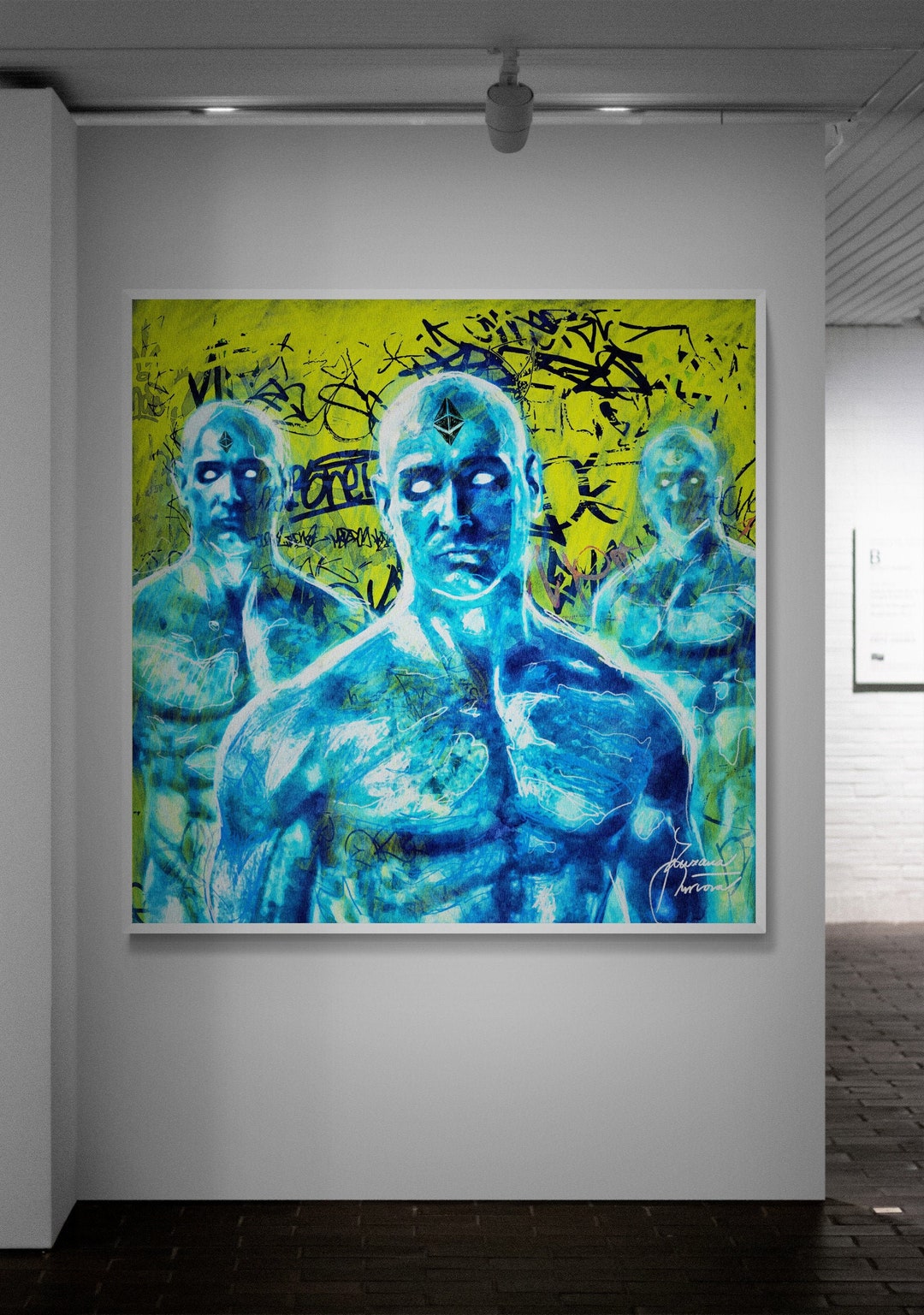 Fine Contemporary Graffiti Pop Art Portrait – Dr. Manhattan - Watchmen ...