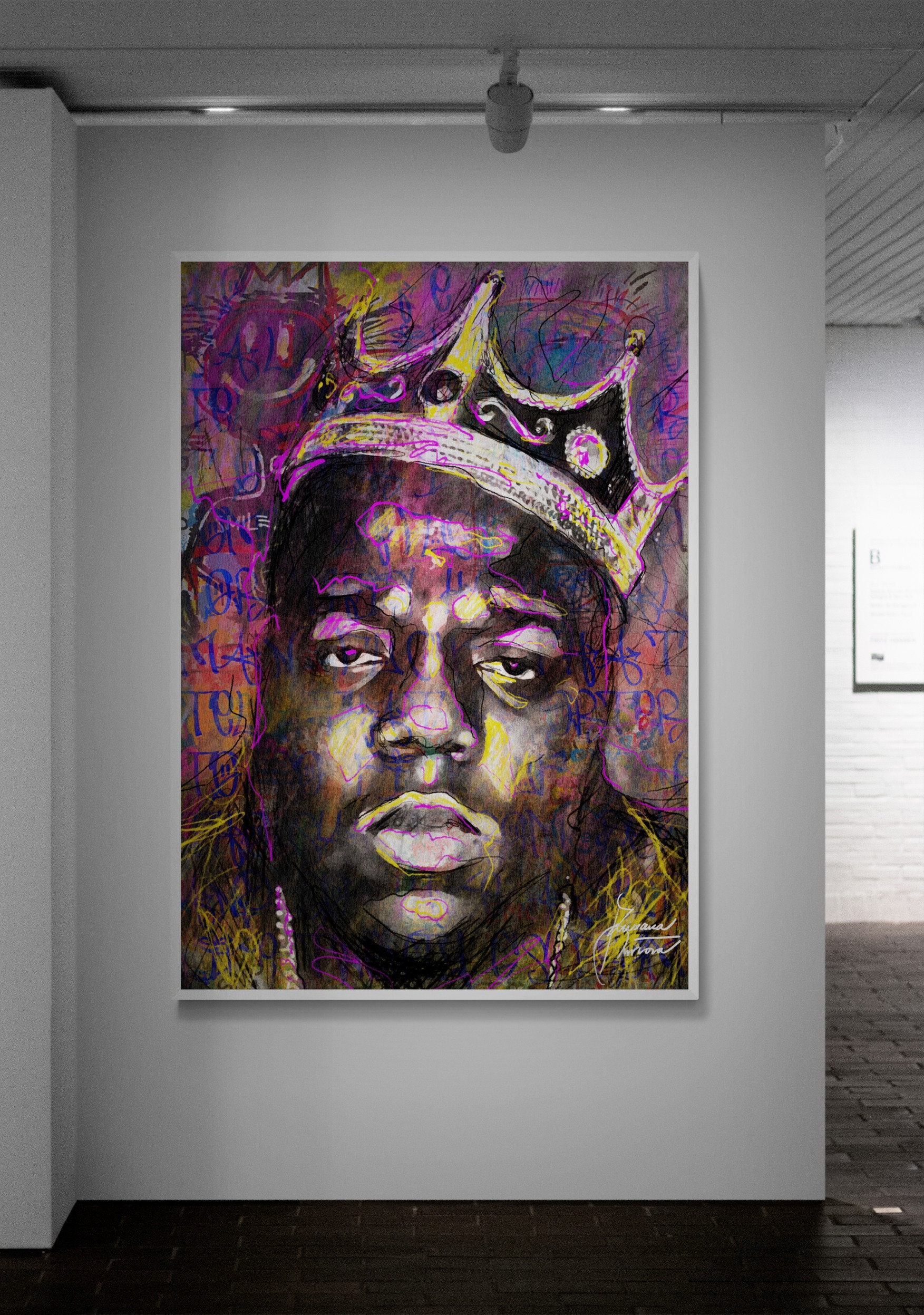 Fine Contemporary Graffiti & Pop Art Rapper Portrait – Notorious B.I.G ...