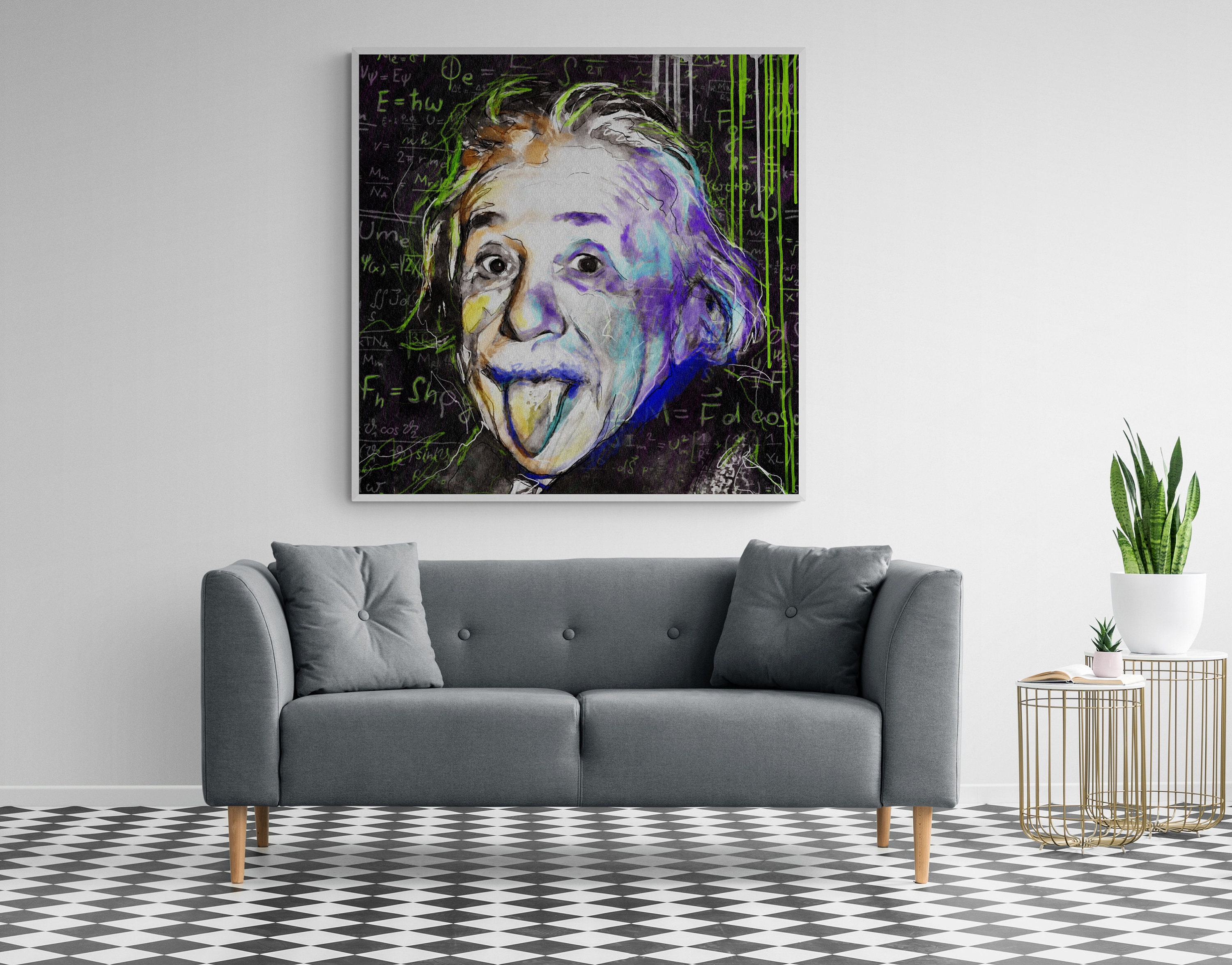 Limited Edition Print and NFT Token Albert Einstein Minted - Etsy