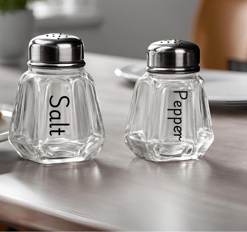 Salt and Pepper Shaker Decals|decal for Kitchen|decals for Salt and ...