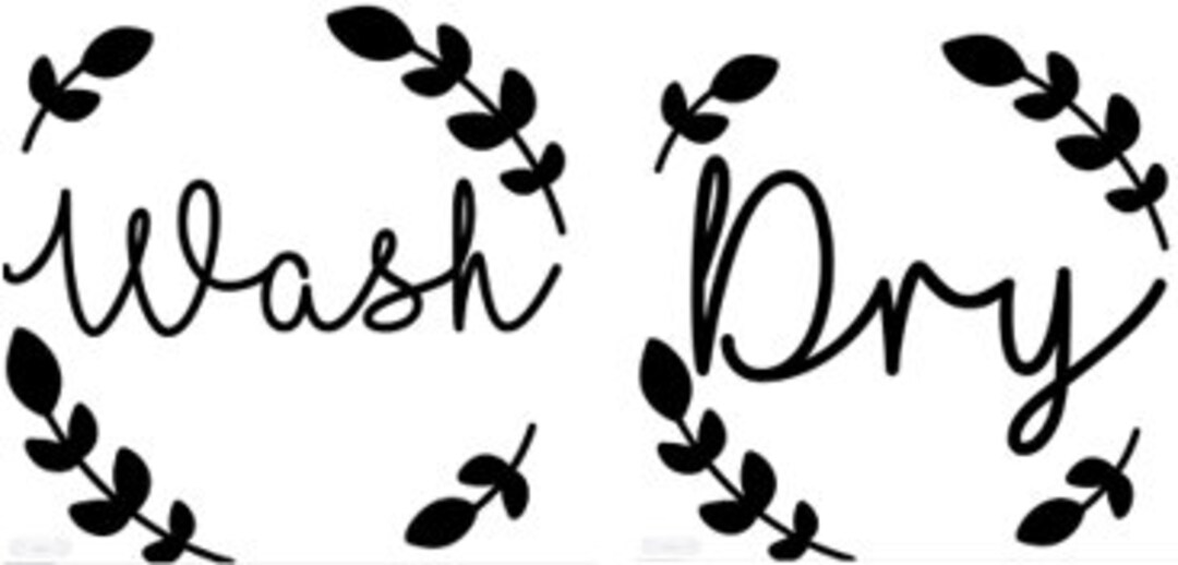 Wash and Dry With Ivy Decal ONLY - Etsy
