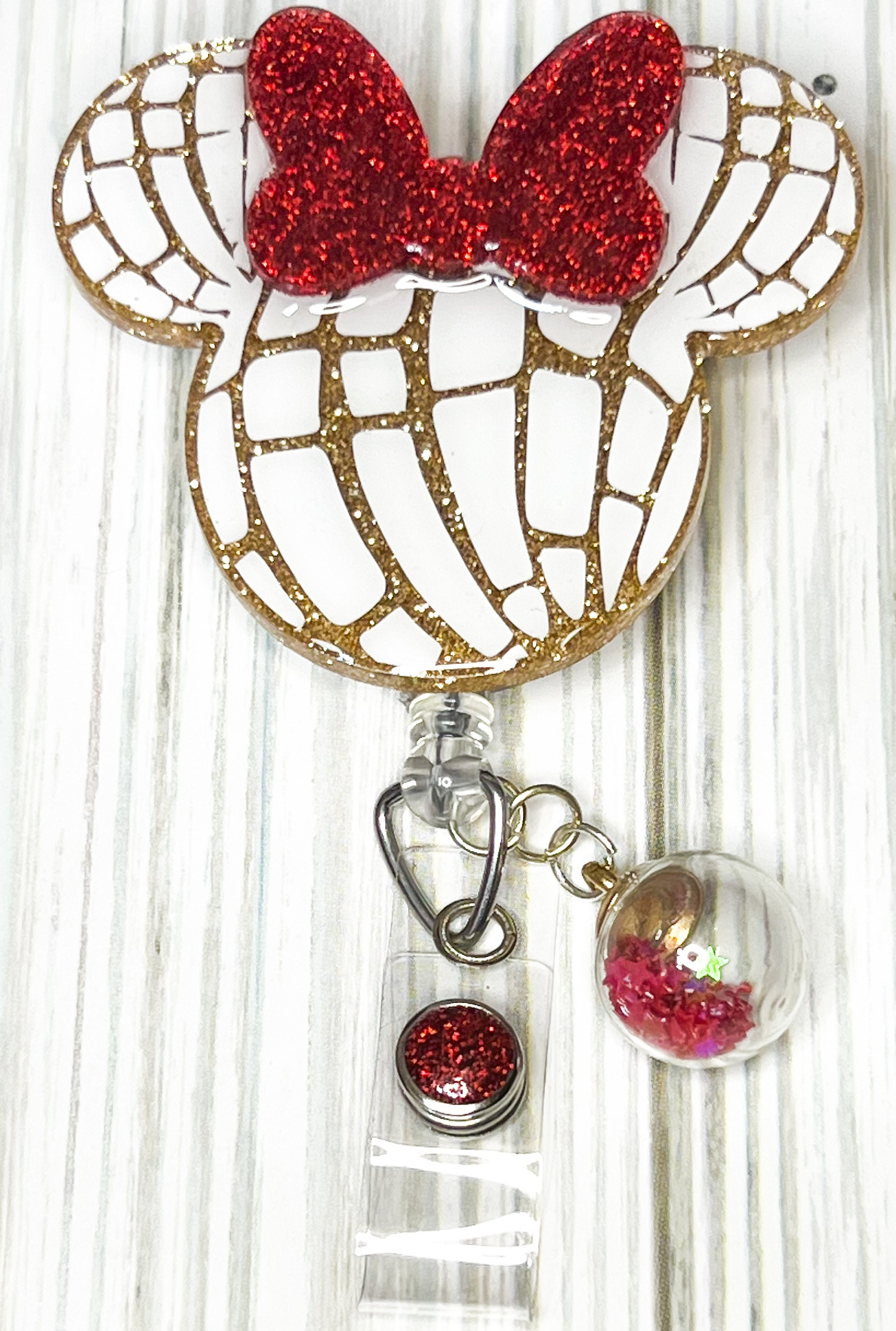 Concha Badge Reel, Minnie Concha Badge Reel, Pan Dulce Badge Reel - Etsy