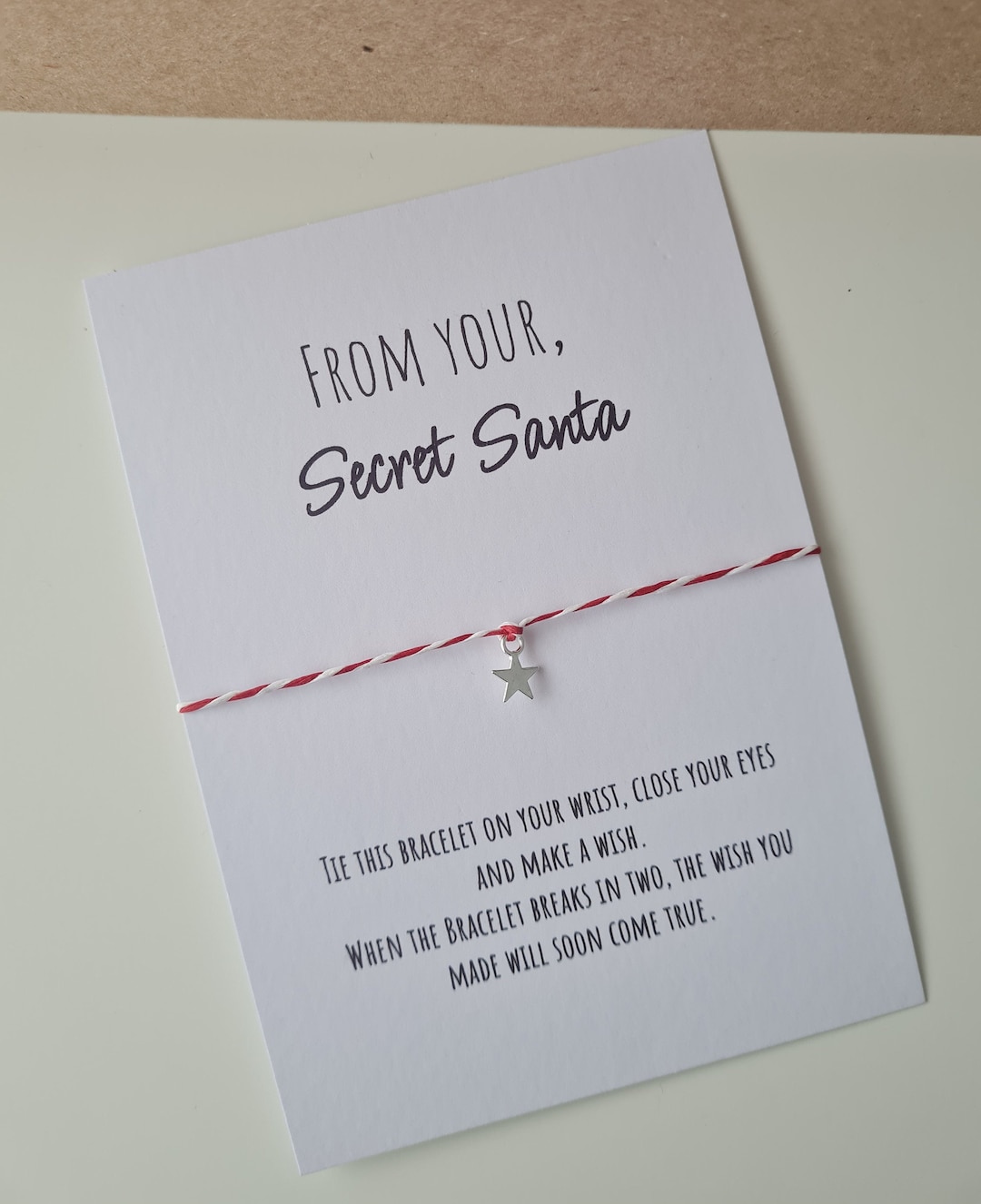 Secret Santa From Your Secret Santa Wish Bracelet Thoughtful Gift ...