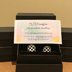 Chequered Flag Jewellery, Chequered Cufflinks, Cufflinks, Motorsport ...