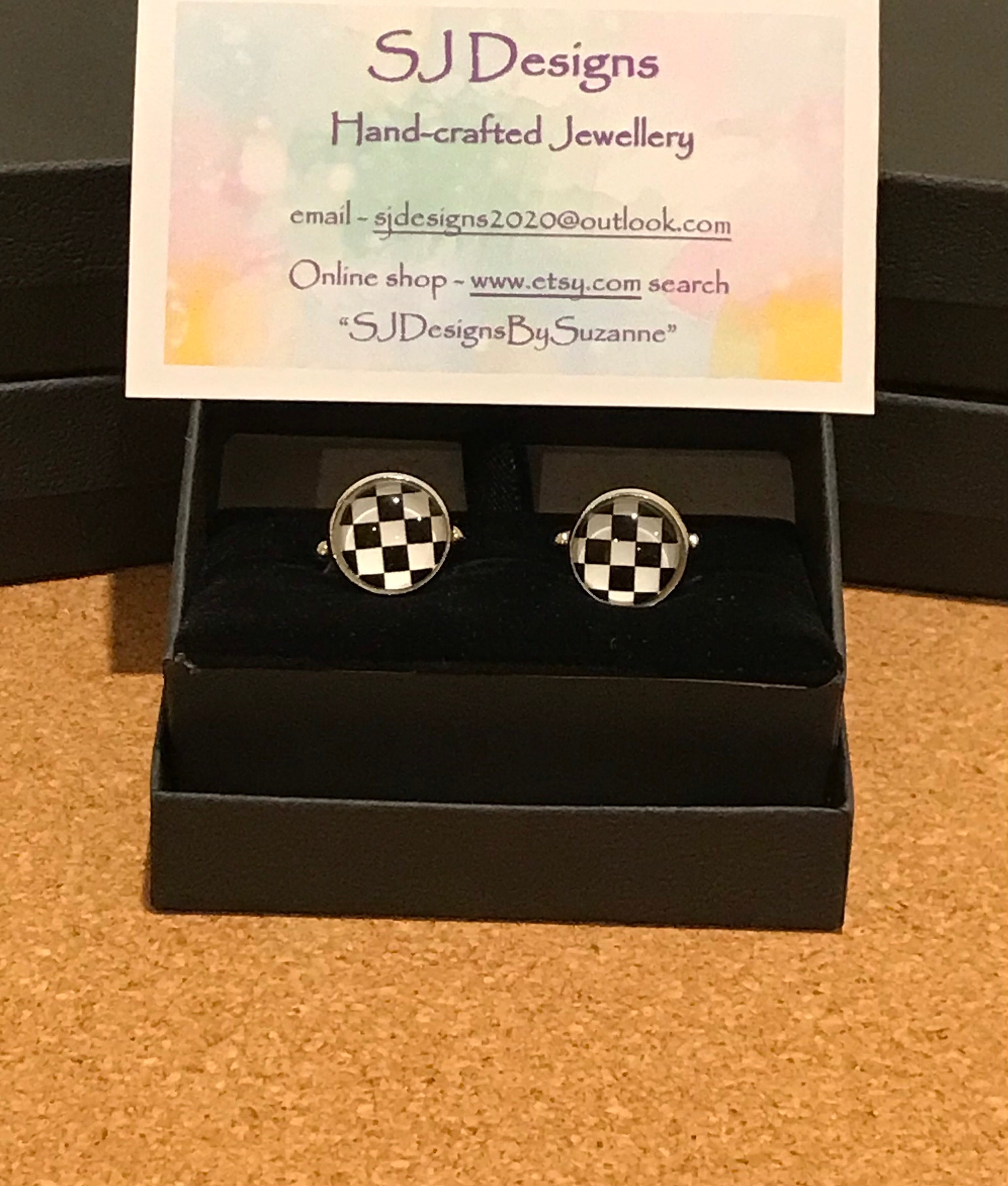 Chequered Flag Jewellery, Chequered Cufflinks, Cufflinks, Motorsport ...