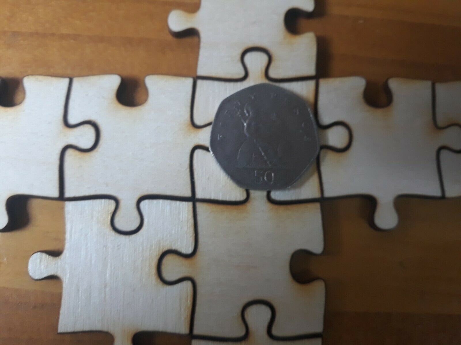 35x 40mm Jigsaw Puzzle Pieces Laser Cut Ply Wooden Craft Blank - Etsy