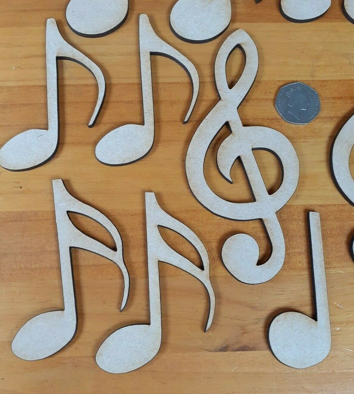 16x Large Music Notes Wooden Craft Shapes MDF Wood DIY - Etsy