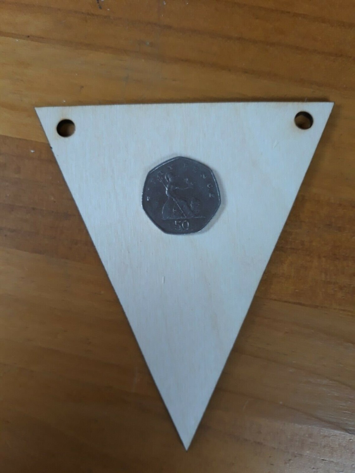 15x Wooden Bunting Triangle Craft Shapes 3mm Plywood Various Sizes ...