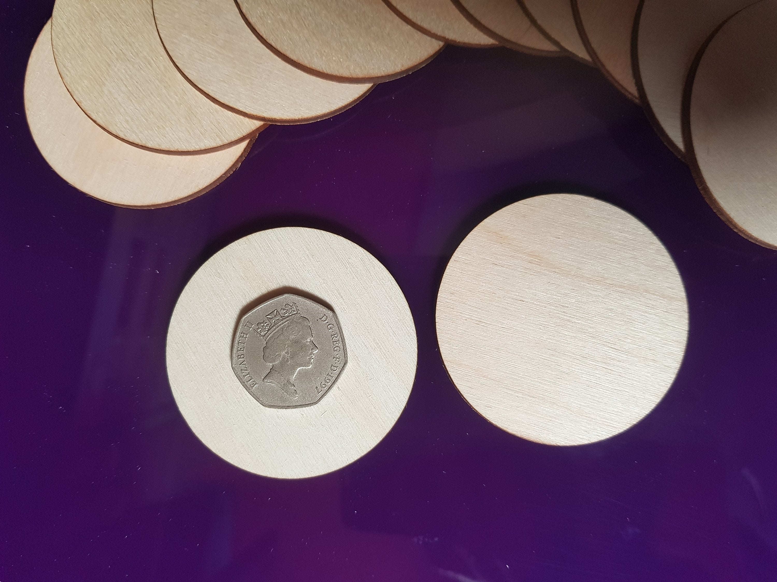 12X 60mm/6cm Wooden Circle Craft Shapes Wood DIY Decoration | Etsy