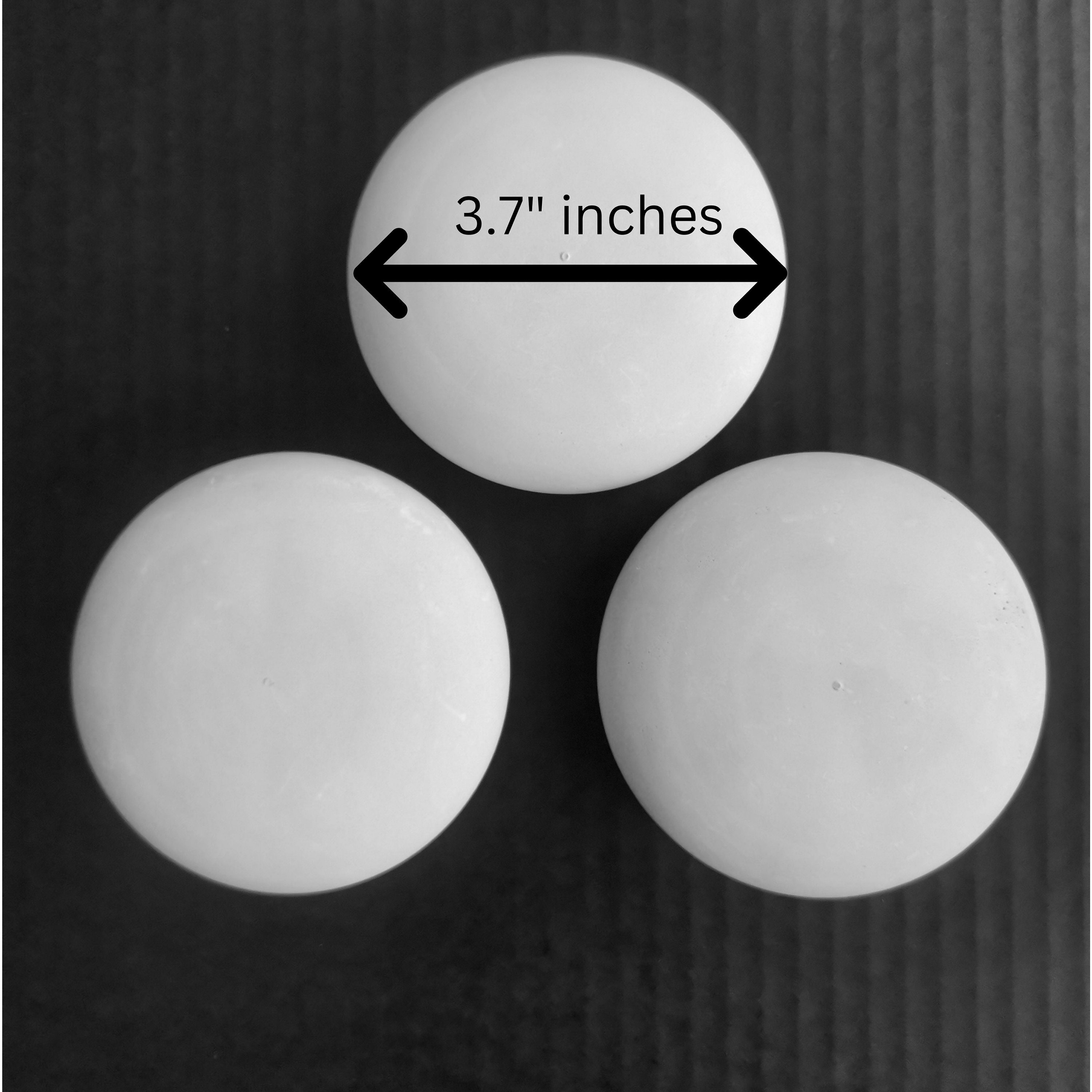 Set of 3 4 Inch Blank Stone for Painting Hand-cast Stone Mandala ...