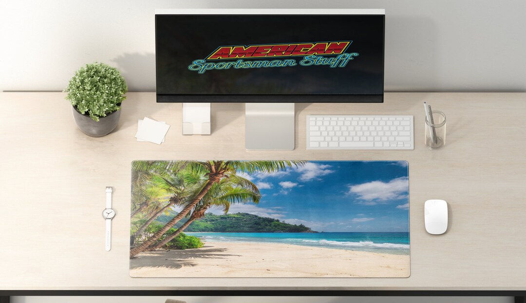 The Perfect Beach | Beach Scene Desk Mats, Mouse Pads Beach Life ...