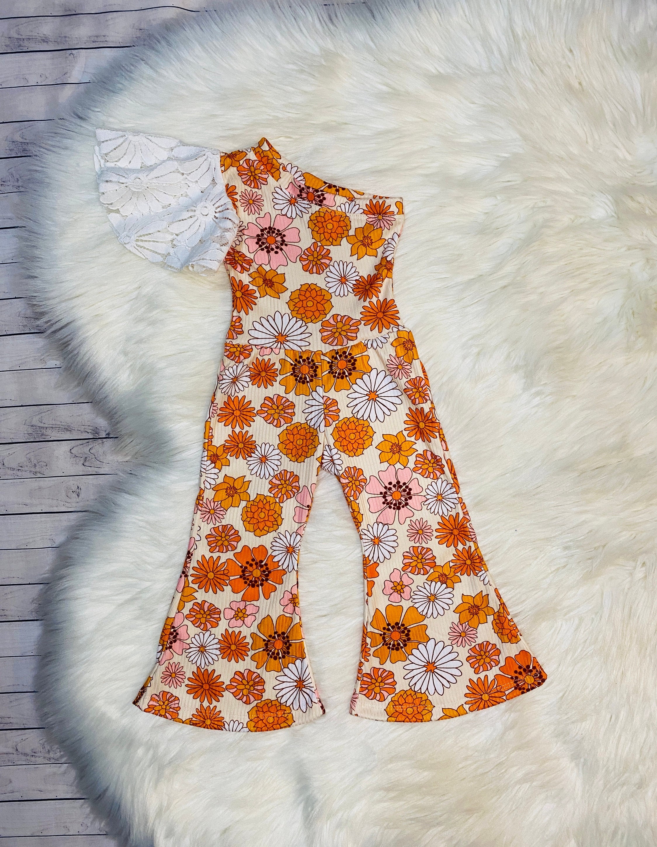 Pink Flare Jumpsuit - Etsy