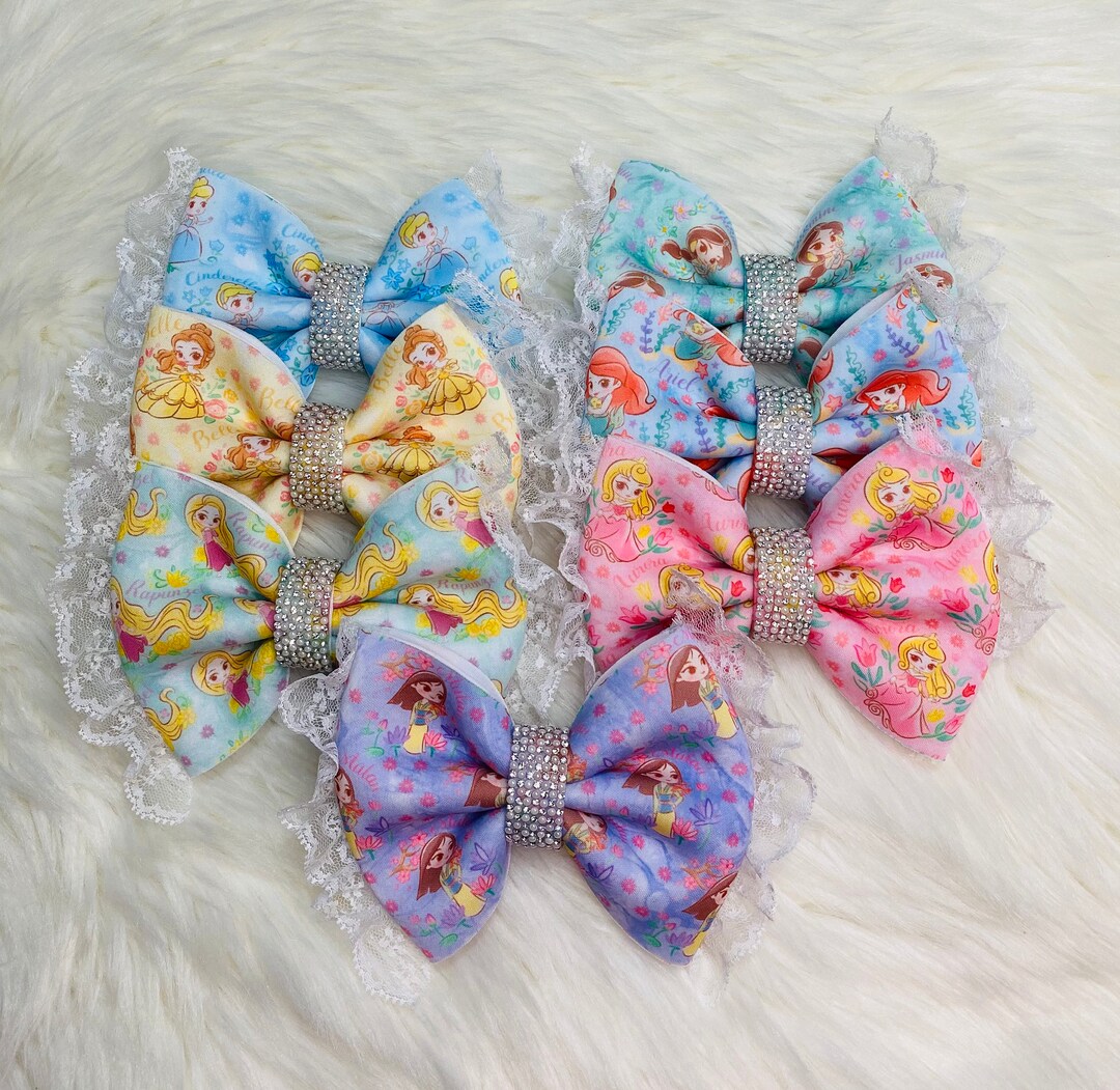 Princess Bling 5" Puff Bow - Etsy