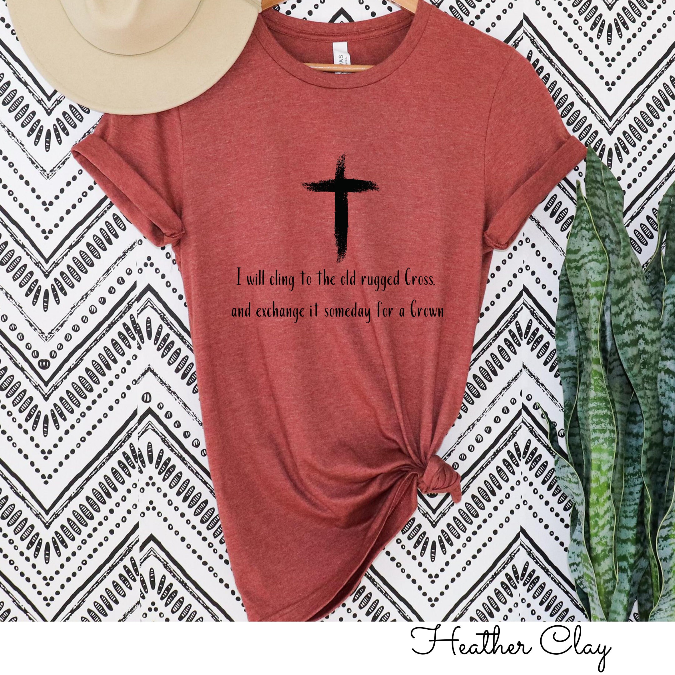 Old Rugged Cross Tee Cross T-shirt Women's Faith Tee - Etsy
