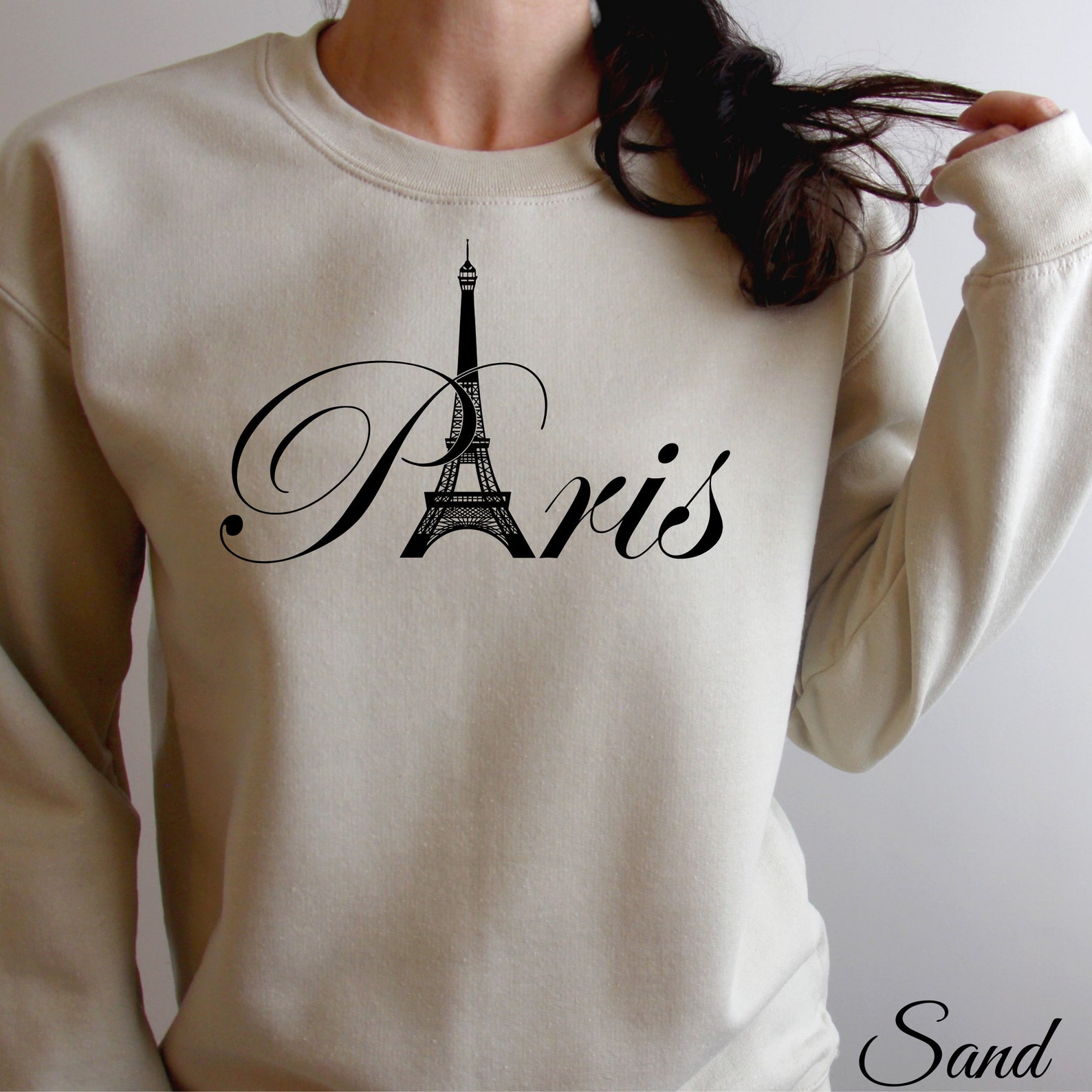 Paris Sweatshirt Graphic Sweatshirt Eiffel Tower Sweater | Etsy