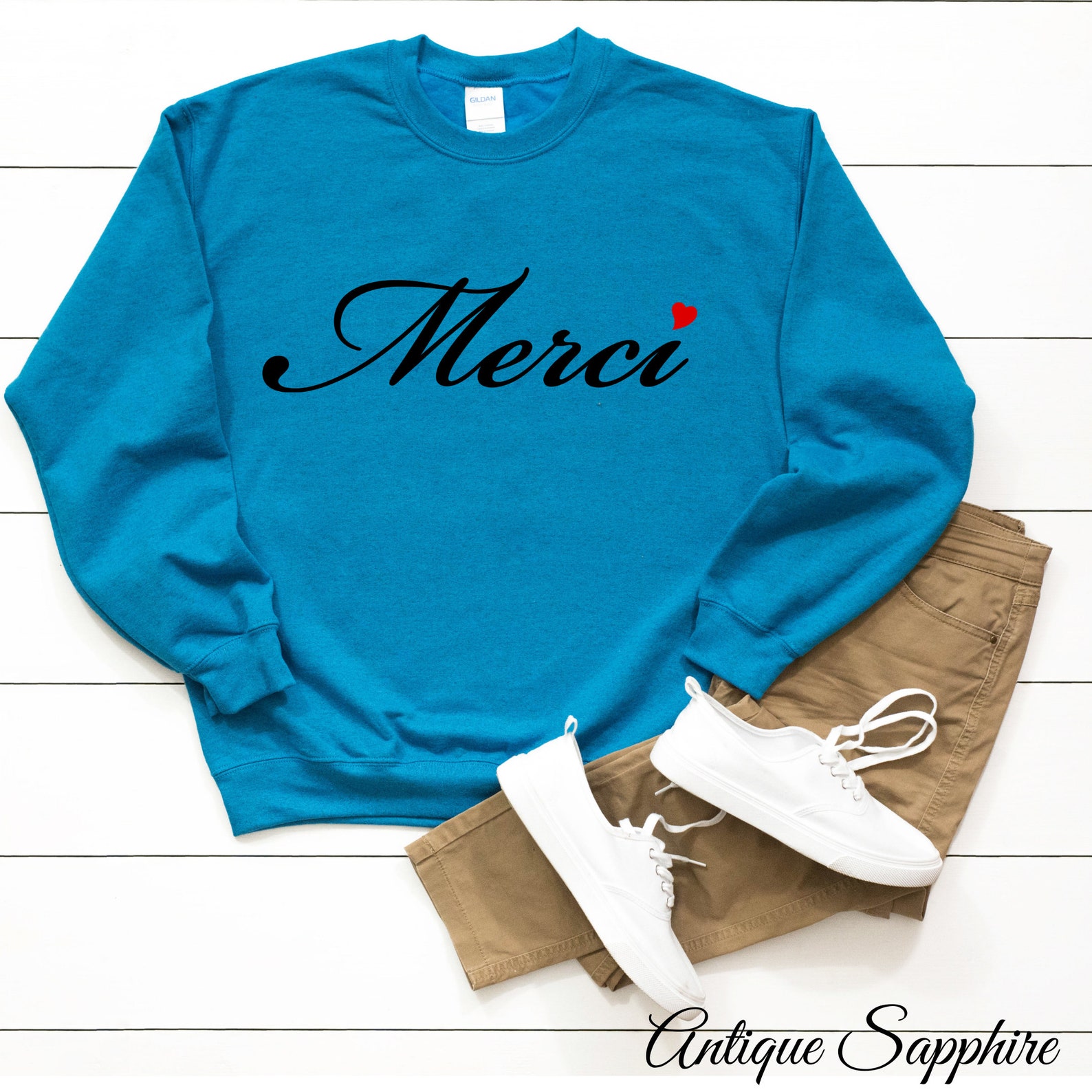 Merci Sweatshirt Graphic Sweatshirt French Sweatshirt - Etsy Singapore