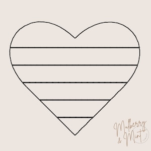Heart Reverse Appliqué Machine Embroidery Design - Valentine, Love ...