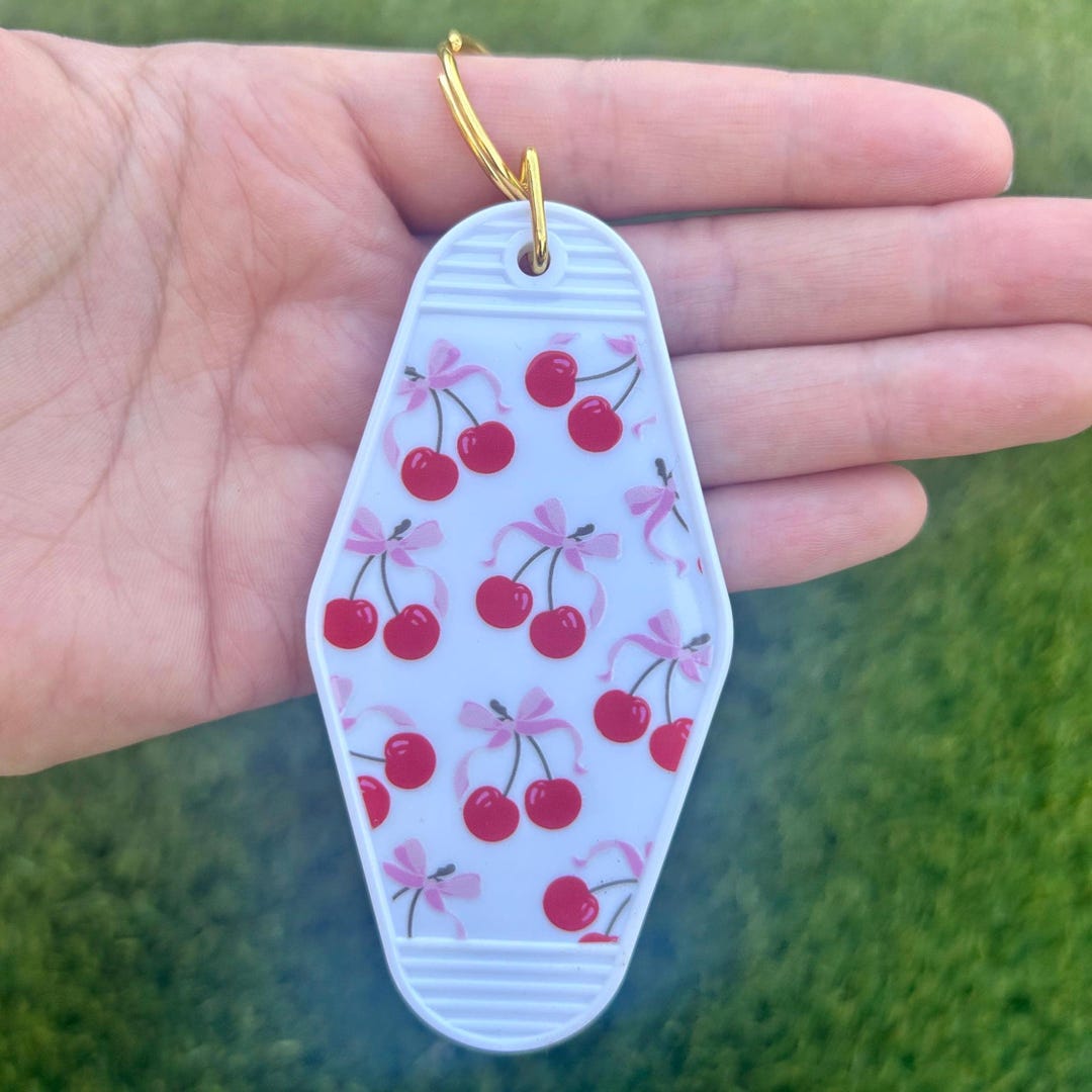 Handmade Aesthetic Motel Keychains | Y2K Cherry, Bow, Daisy & Smile ...