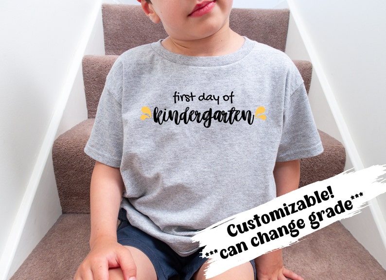 First Day of Kindergarten T Shirt, First Day of School Shirt ...
