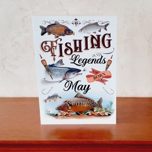 Fishing Birthday Cards - Etsy UK