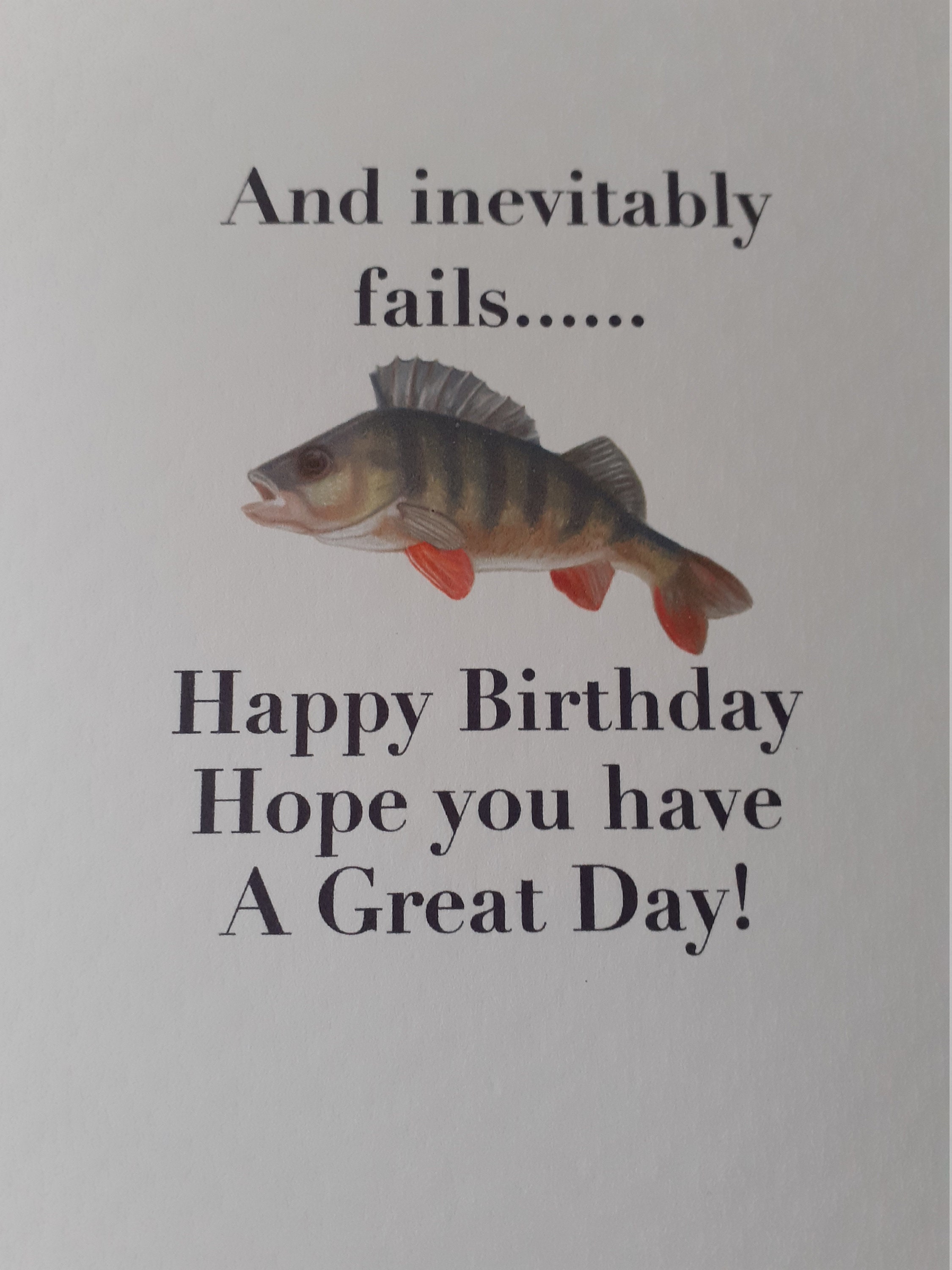 Fun Funny Fishing Birthday Card for the Fisherman or Angler - Etsy UK