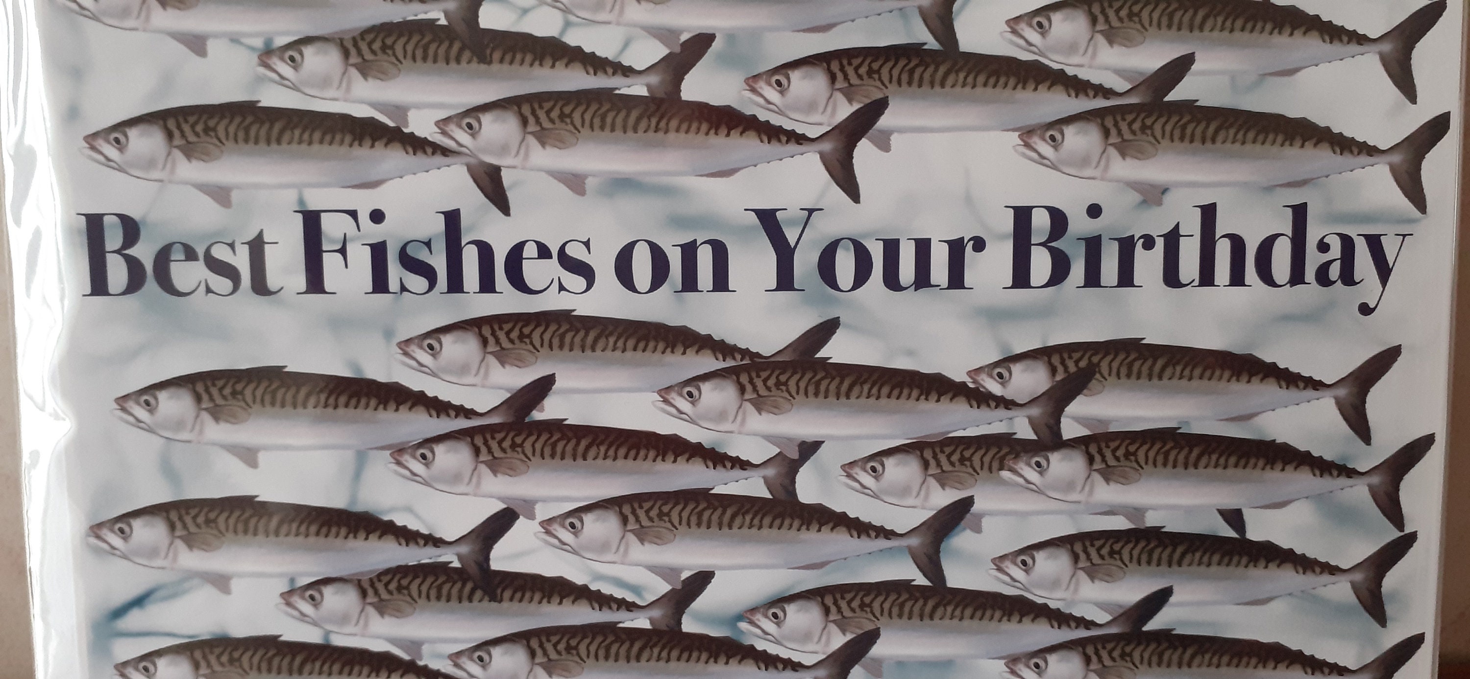 Fun Fishing Birthday Card for Sea Fisherman Original Hand Drawn Images ...