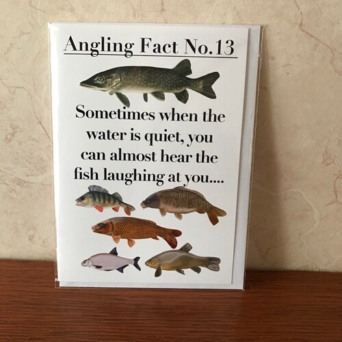 Fun Funny Fishing Birthday Card for the Fisherman or Angler - Etsy