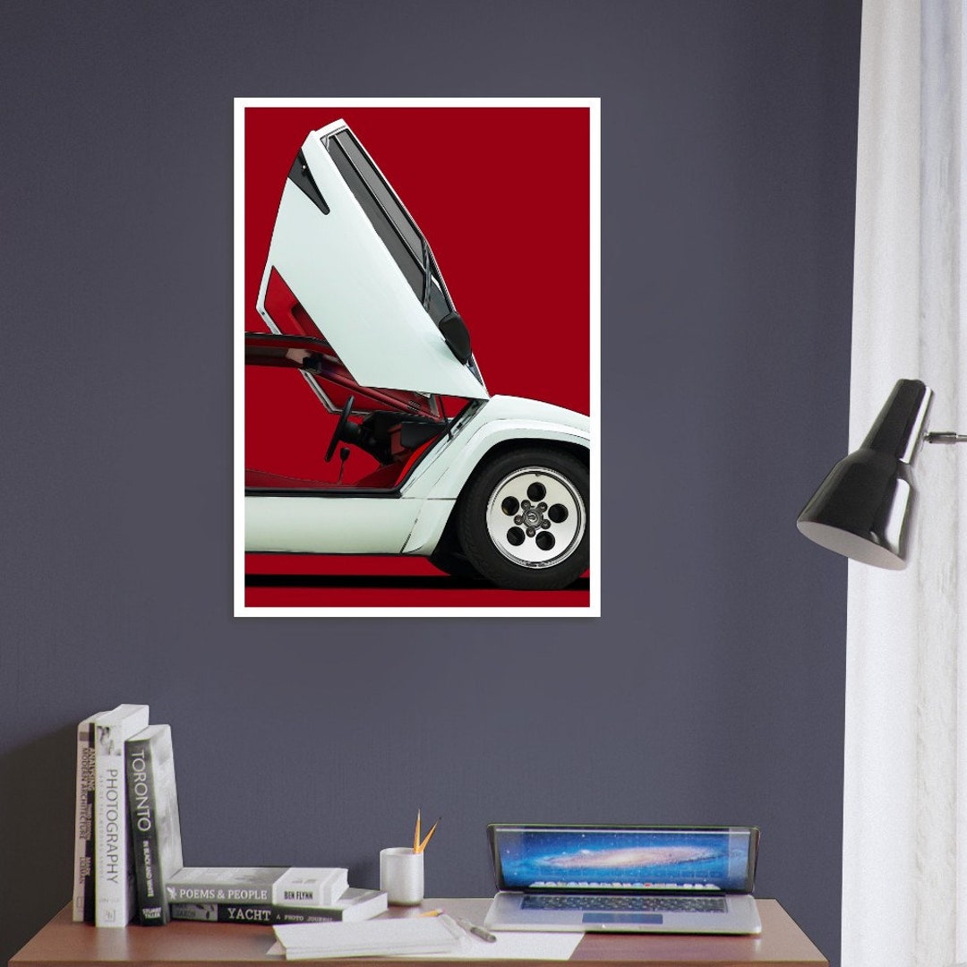 Lamborghini Countach Classic Car Poster / Car Art / Unframed - Etsy