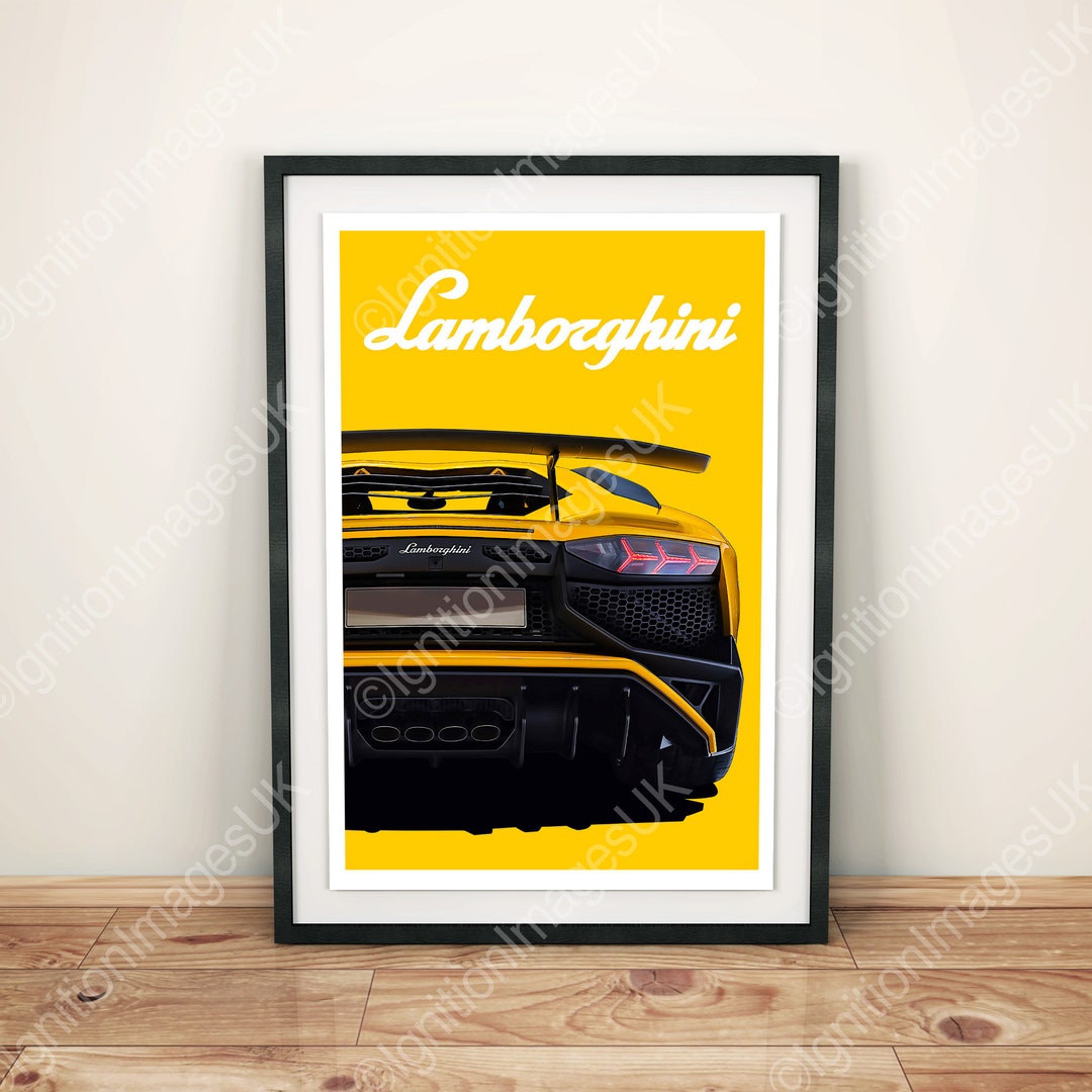 Lamborghini Aventador SV Car / Poster / Car Art / Unframed - Etsy
